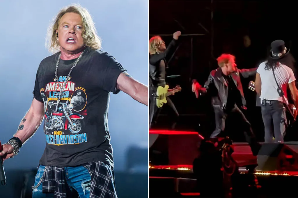 Angry Axl Is Back: Axl Rose Loses His Temper Onstage, Throws Mic to ...
